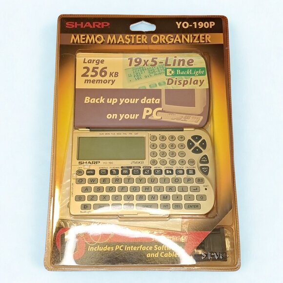 Sharp | Other | Vintage Sharp Memo Master Electronic Organizer 256kb ...